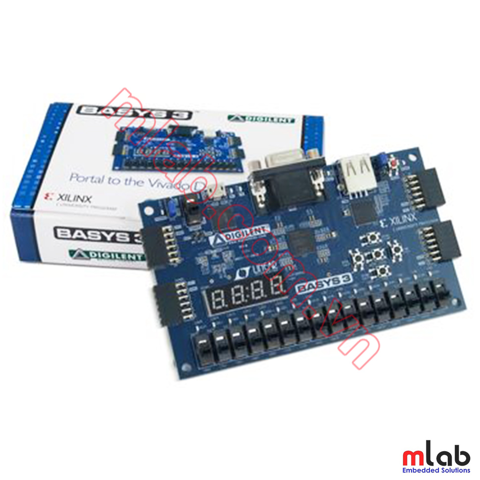 Basys 3 Artix-7 FPGA Trainer Board: XILINX core, Recommended for Introductory Users
